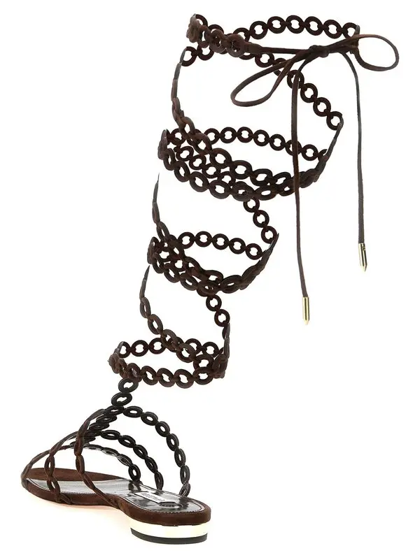 AQUAZZURA Infinity Chain Gladiator' Sandals