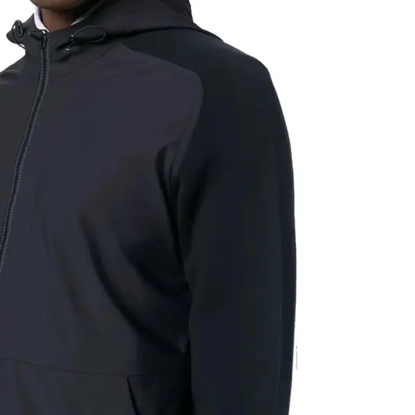 Herno Knit-sleeve Hooded Jacket - Blue