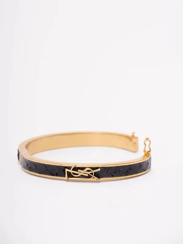 Saint Laurent Python Skin Bracelet - Multicolor