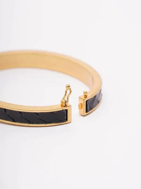 Saint Laurent Python Skin Bracelet - Multicolor