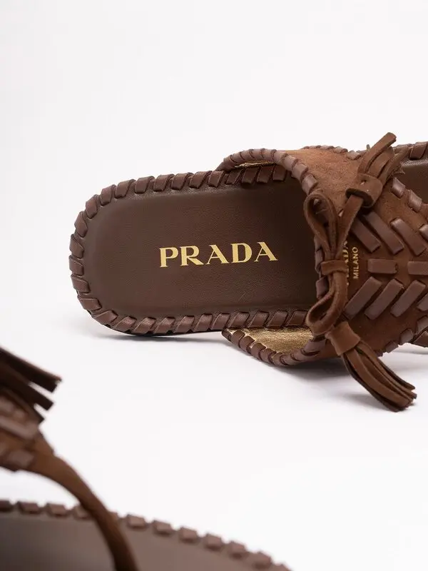 Prada Suede Flat Sandals