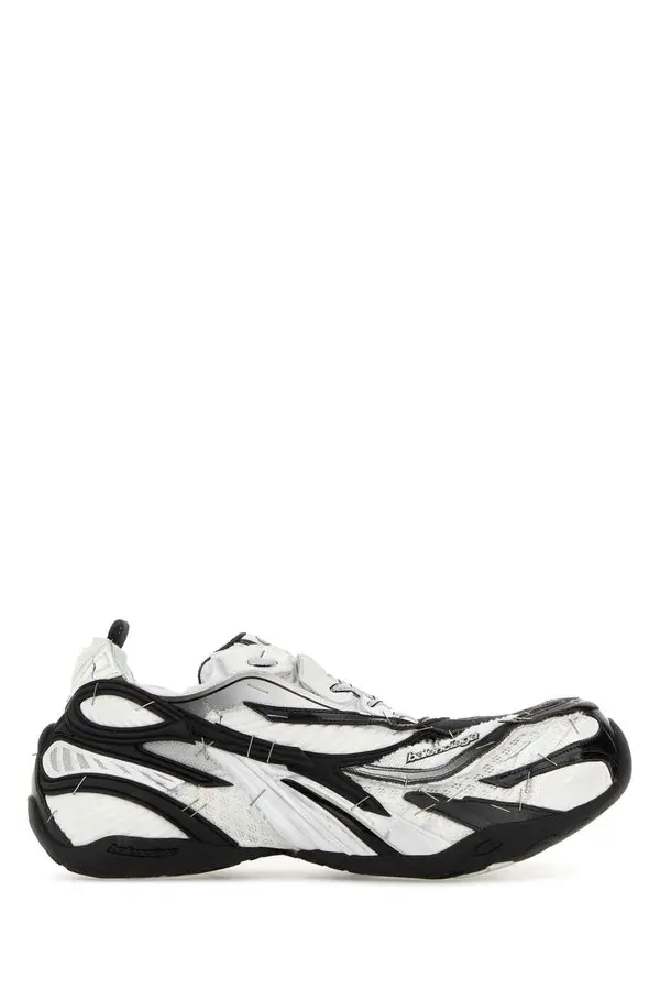 Balenciaga Two-tone Fabric Soleless Sneakers