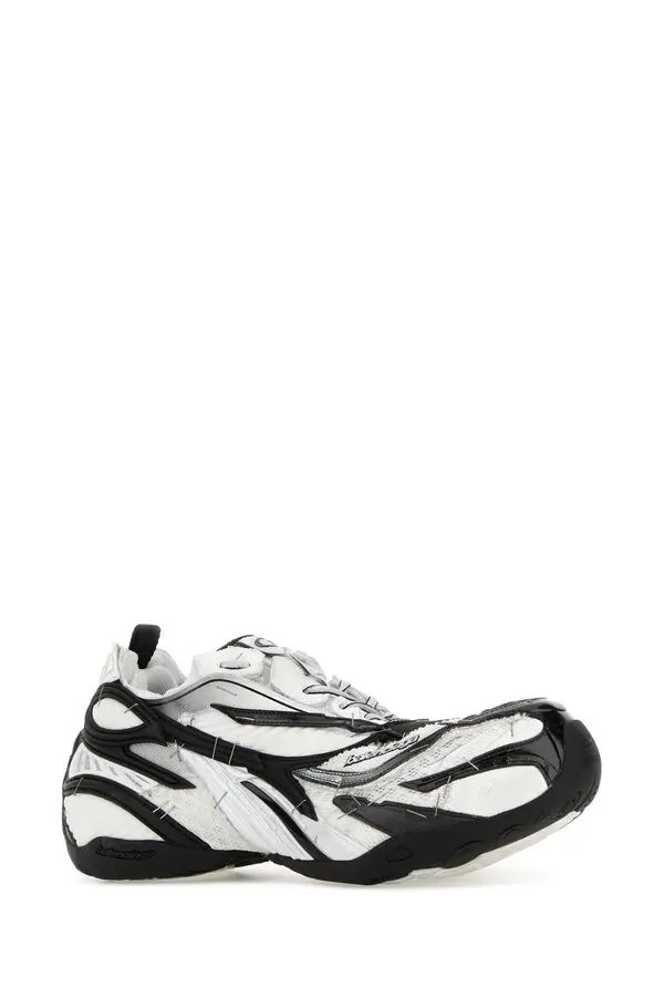 Balenciaga Two-tone Fabric Soleless Sneakers