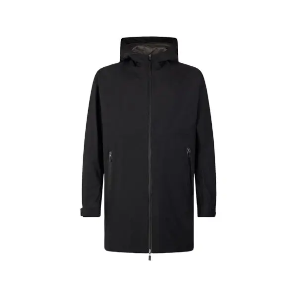 Herno Hooded Parka Coat - Black