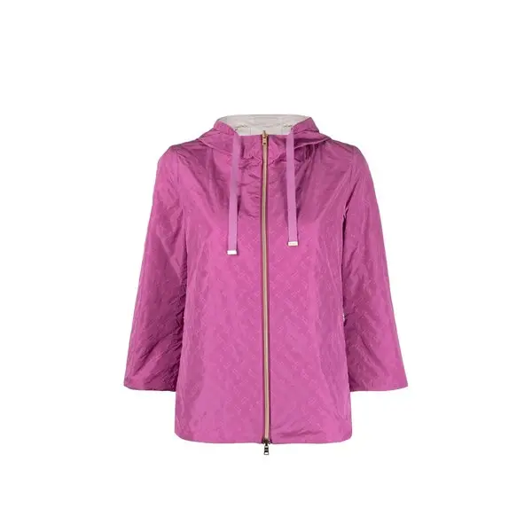 Herno Reversible Monogram-print Jacket - Pink