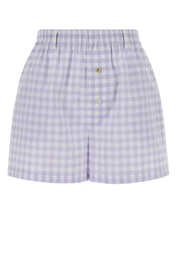 Moschino Embroidered Cotton Shorts - Multicolor