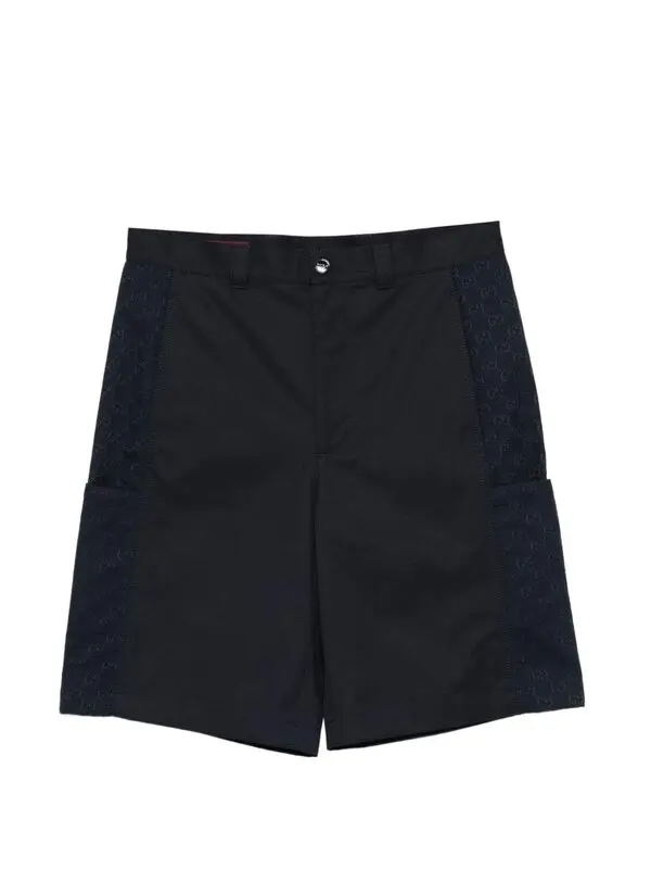 Gucci Cotton Twill Logo Shorts - Multicolor