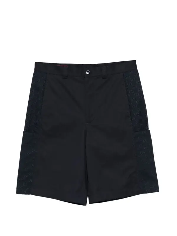 Gucci Cotton Twill Logo Shorts - Multicolor