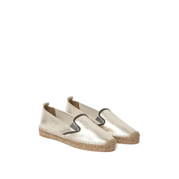 Brunello Cucinelli Leather Espadrilles