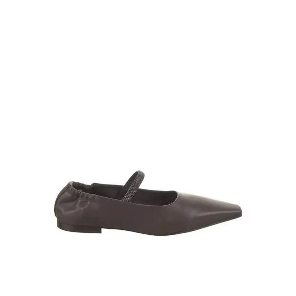 Brunello Cucinelli Mary Jane Flats - Brown