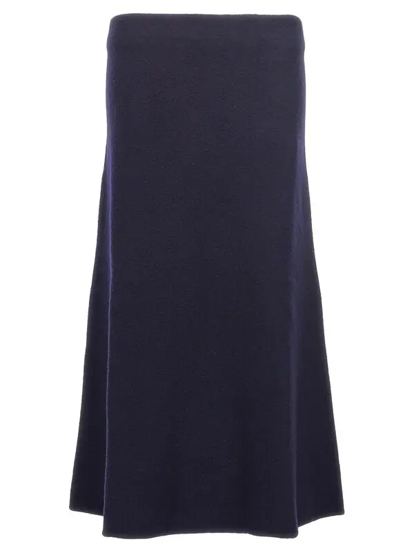 JIL SANDER Long Wool Skirt