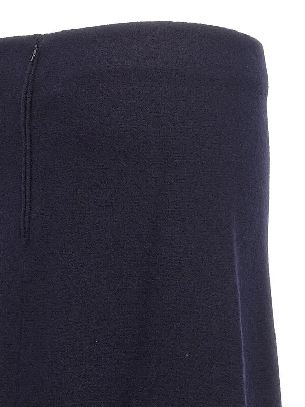 JIL SANDER Long Wool Skirt