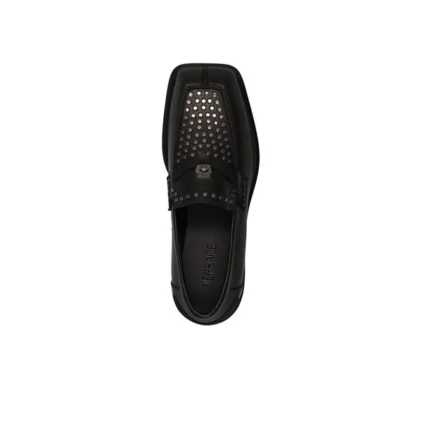 Versace Medusa Leather Loafers