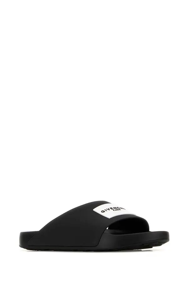 Givenchy Rubber Label Slippers