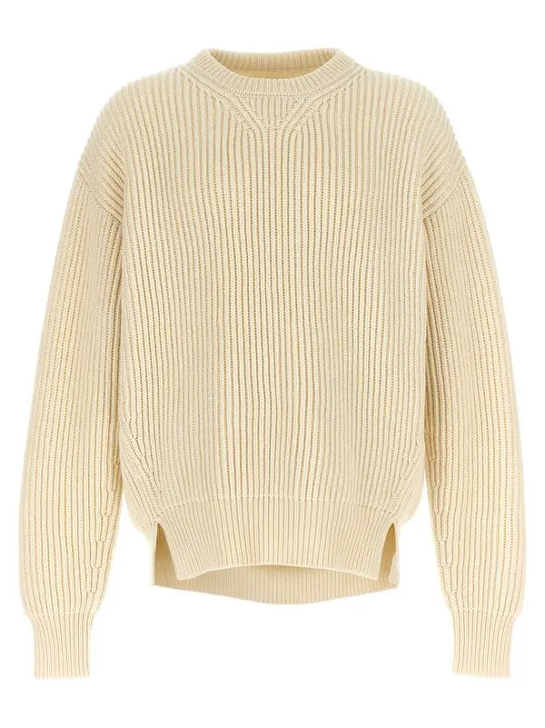 JIL SANDER Chunky English Rib Wool Sweater