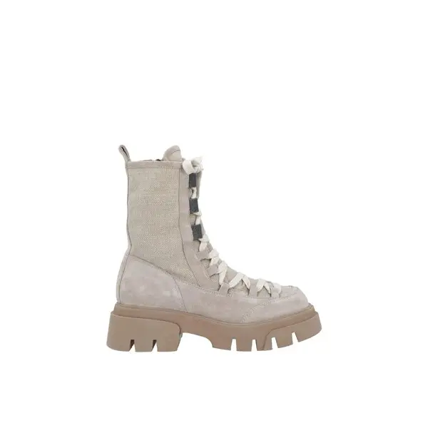 Brunello Cucinelli Suede Boots - Cream