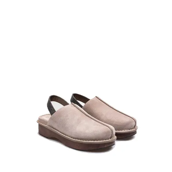 Brunello Cucinelli Suede Clogs Mules