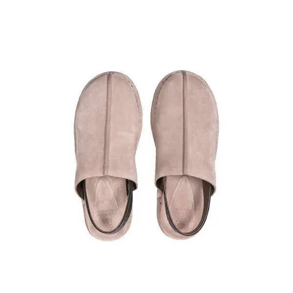 Brunello Cucinelli Suede Clogs Mules