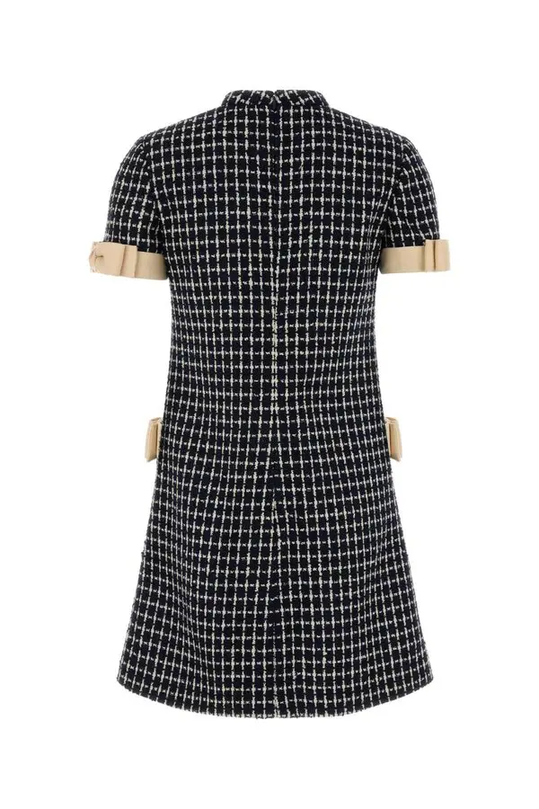 Valentino Garavani Embroidered Tweed Mini Dress - Multicolor