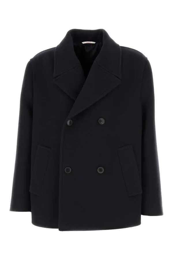 Valentino Garavani Virgin Wool Coat - Blue