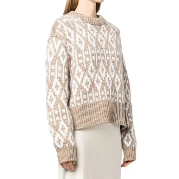 Brunello Cucinelli Jacquard Cashmere Sweater