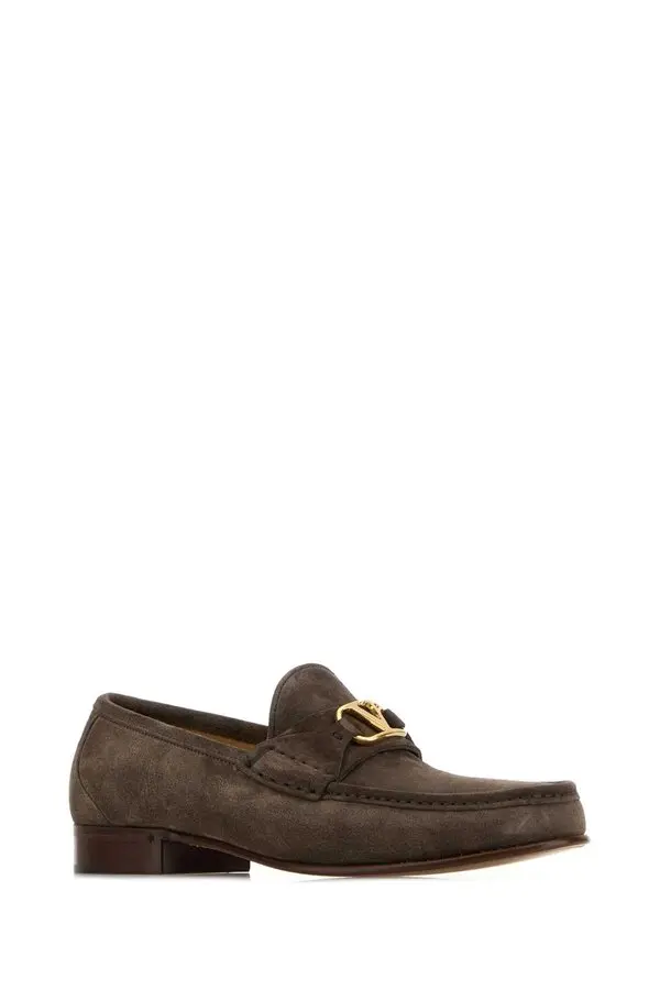 Valentino Garavani Mud Suede Loafers