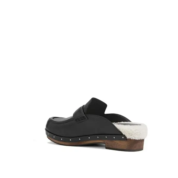 Brunello Cucinelli Leather Clogs Mules