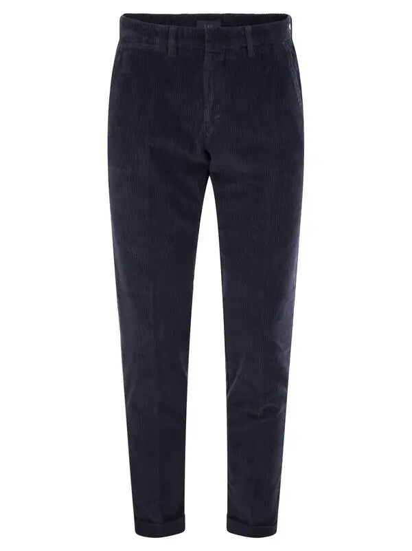 FAY Slim Corduroy Trousers
