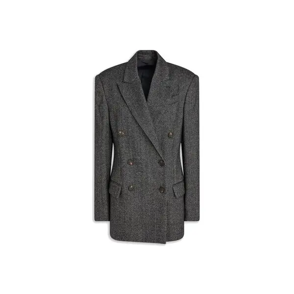 Brunello Cucinelli Herringbone Wool Blazer