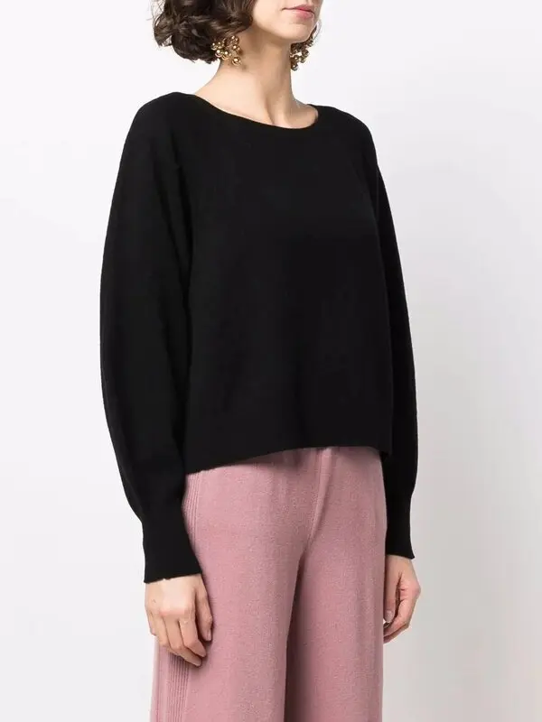 Alberta Ferretti V-neck Ruffled Sweater