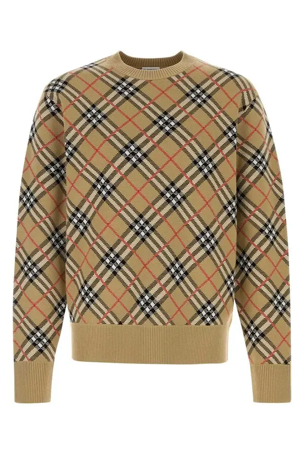 Burberry Gregory Schk Checked Knit Pullover - Multicolor