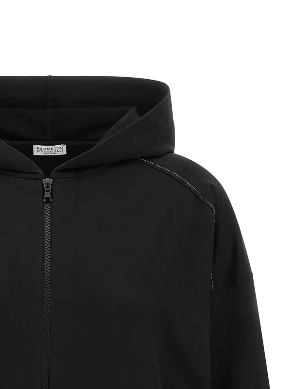 Brunello Cucinelli Shiny Trims' Hoodie