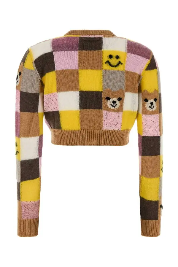 Moschino Embroidered Nylon Blend Cardigan