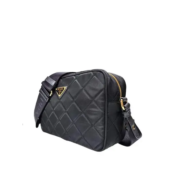 Prada Quilted Nylon Camera Bag - Black
