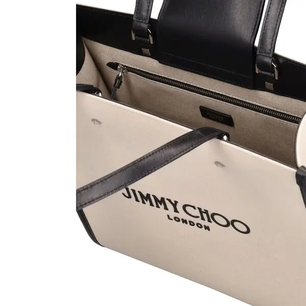 JIMMY CHOO Medium Logo Tote Bag