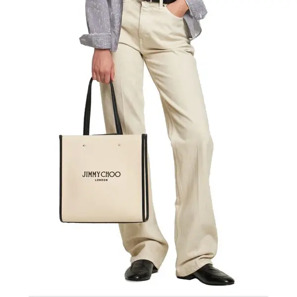 JIMMY CHOO Medium Logo Tote Bag