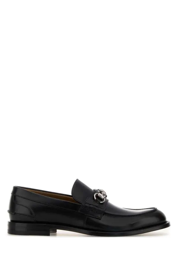 Gucci Leather Loafers - Black