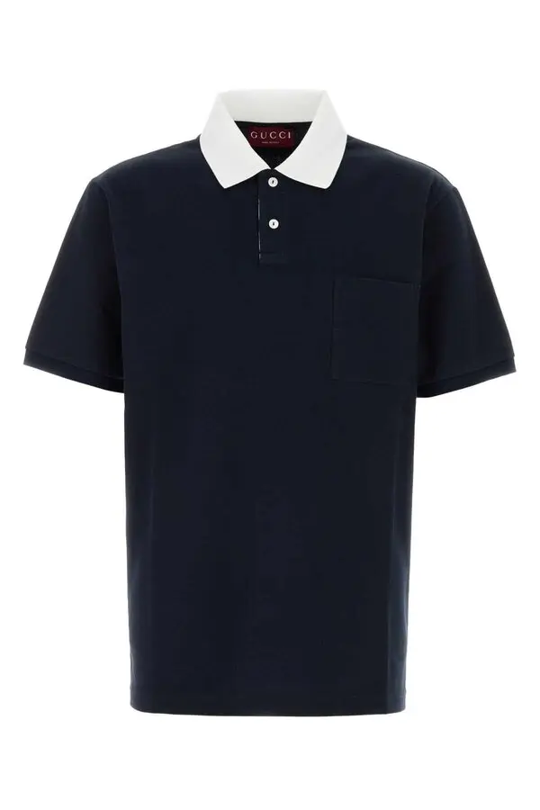 Gucci Midnight Stretch Piquet Polo Shirt