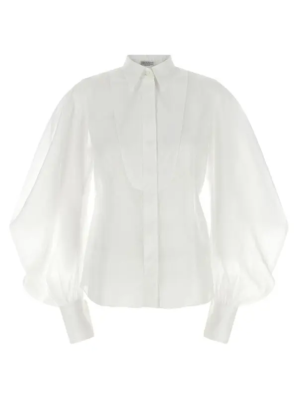 Brunello Cucinelli Cotton Organza Shirt