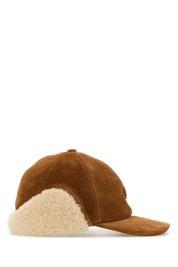 Valentino Garavani Caramel Suede Baseball Cap