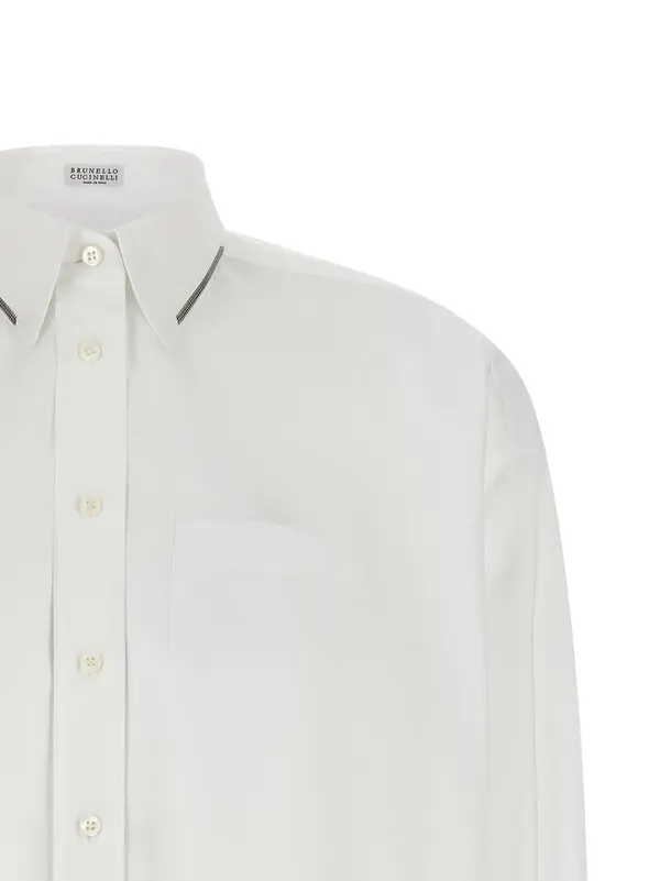Brunello Cucinelli Shiny Trim' Shirt