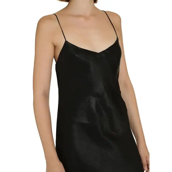 Saint Laurent Satin Long Dress
