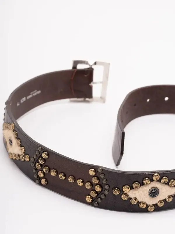 GOLDEN GOOSE Sierra Leather Belt - Multicolor