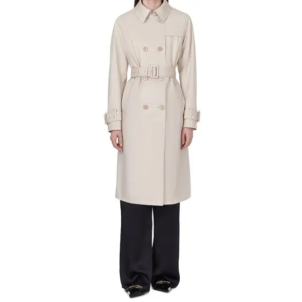 Herno Cotton Trench Coat - White