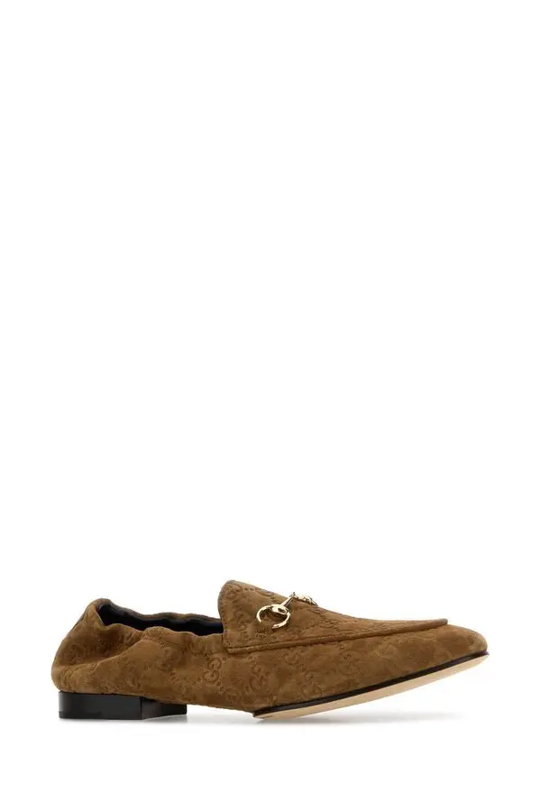 Gucci Camel Suede Loafers
