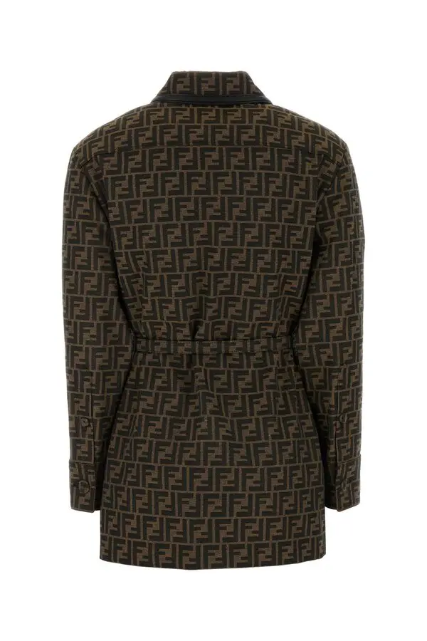 Fendi Embroidered Canvas Shirt