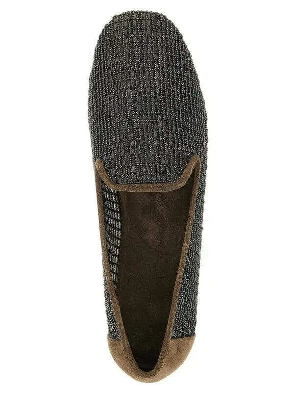 Brunello Cucinelli Embroidery' Mesh Loafers