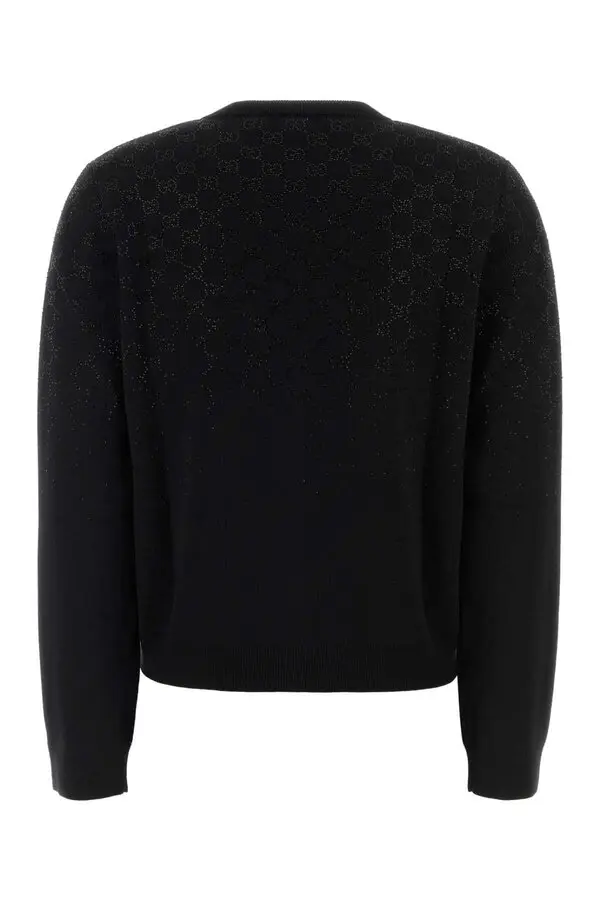 Gucci Wool Blend Cardigan - Black