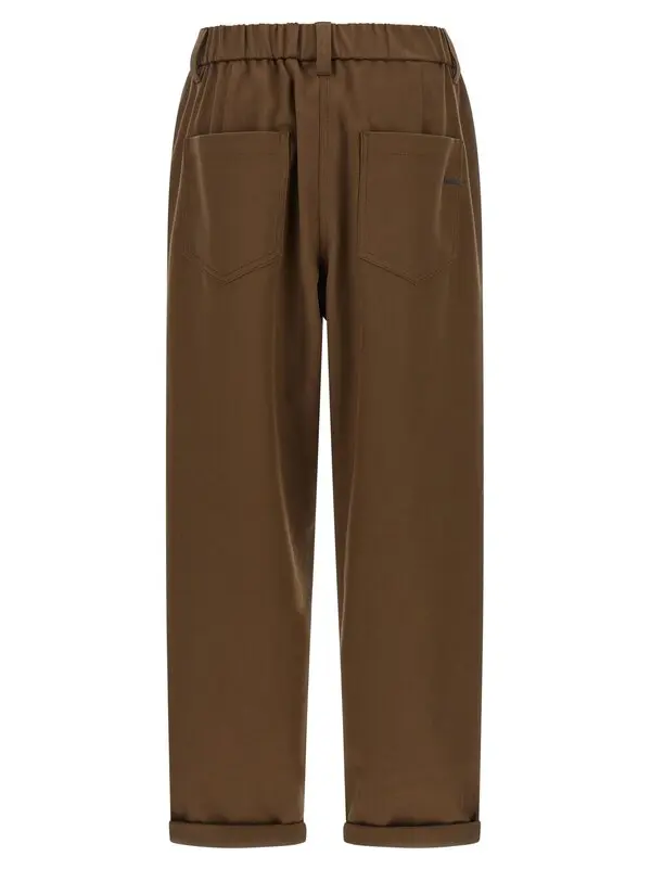 Brunello Cucinelli Baggy Pull-on Pants - Brown