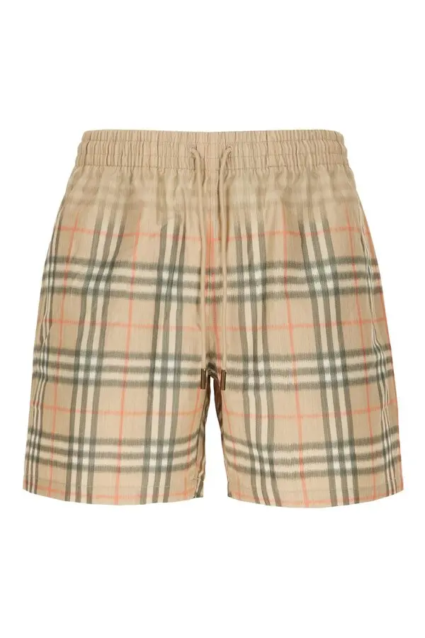 Burberry Checked Swimwear - Multicolor